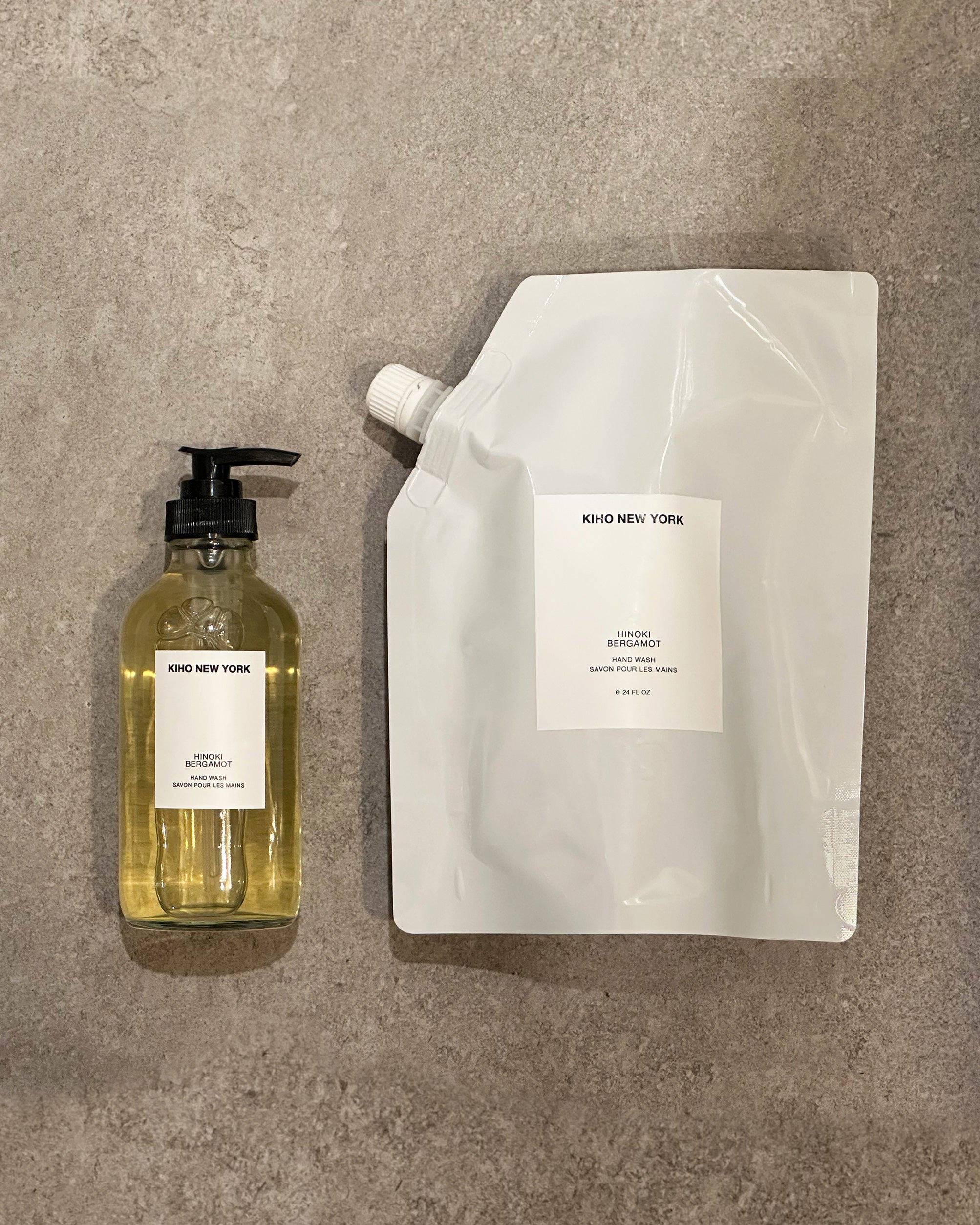 Hinoki Bergamot Hand Wash & Refill Duo – KIHO NEW YORK